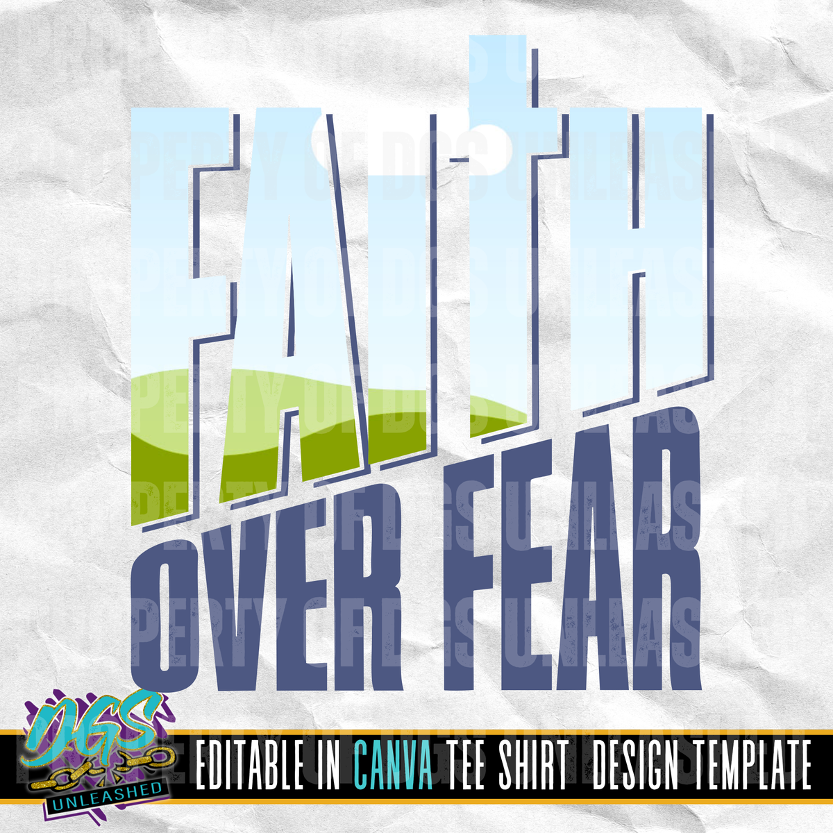 Faith over Fear Editable Canva Template – Da Goodie Shop Unleashed
