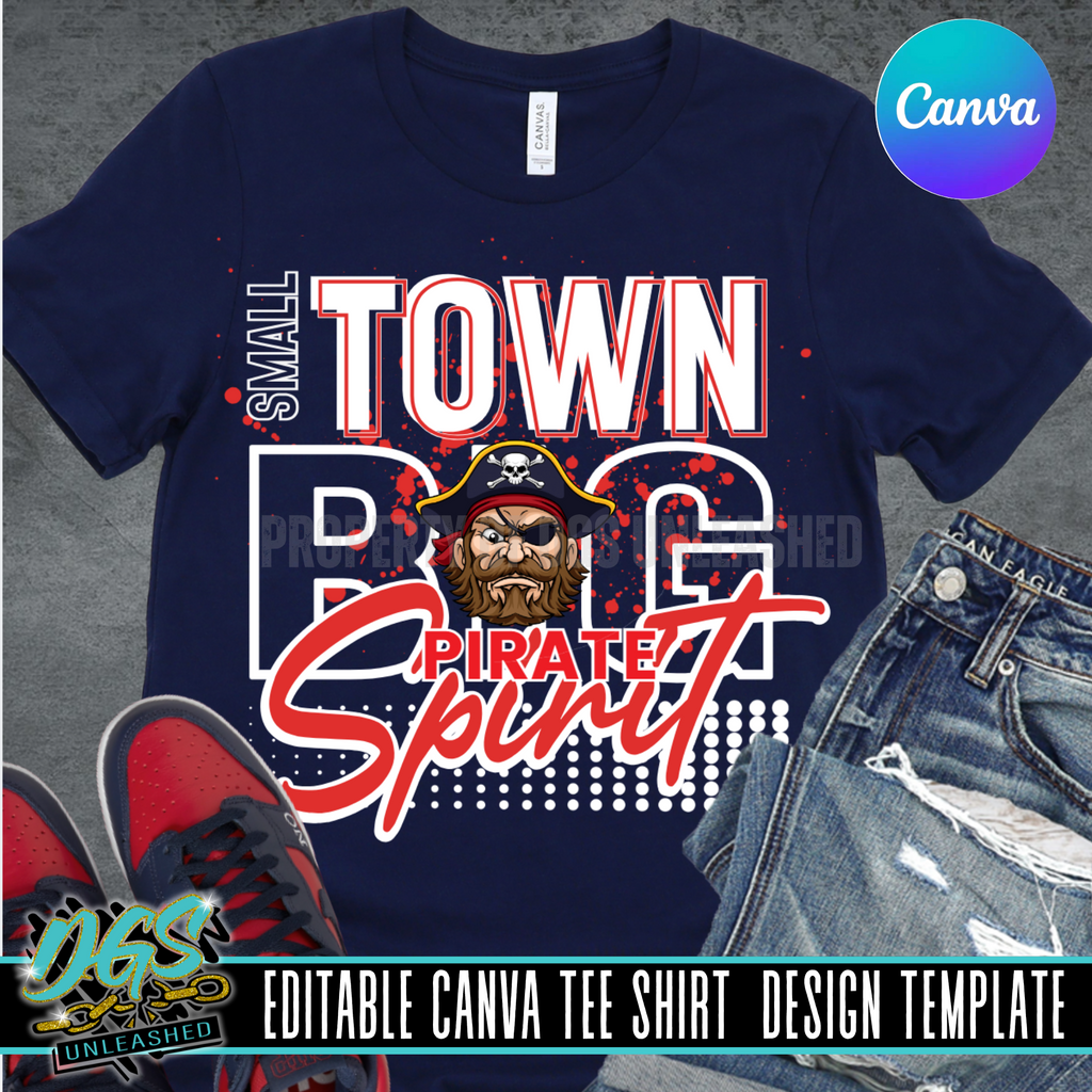 Small Town Big Spirit/Pride Editable Canva Template – Da Goodie Shop ...