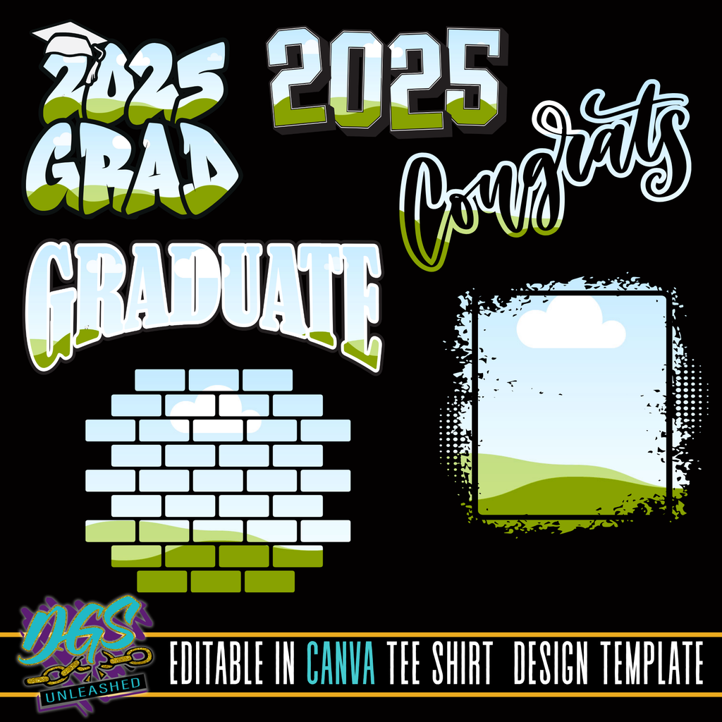 2025 GRAD BUNDLE Editable Canva Template – Da Goodie Shop Unleashed
