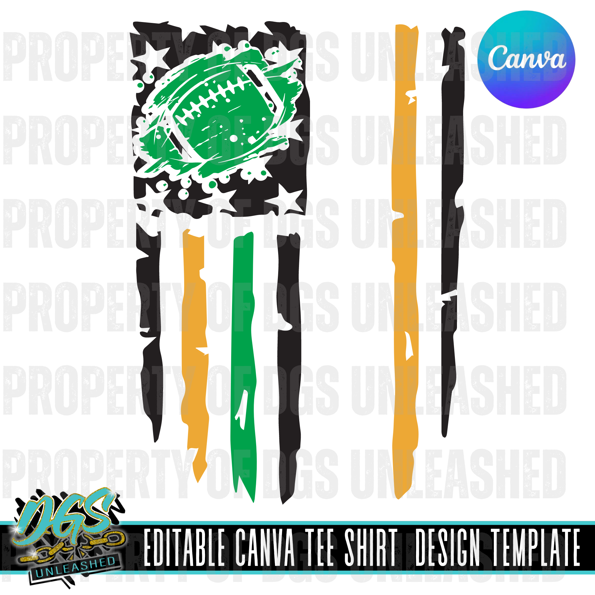 Team Flag Editable Canva Template – Da Goodie Shop Unleashed