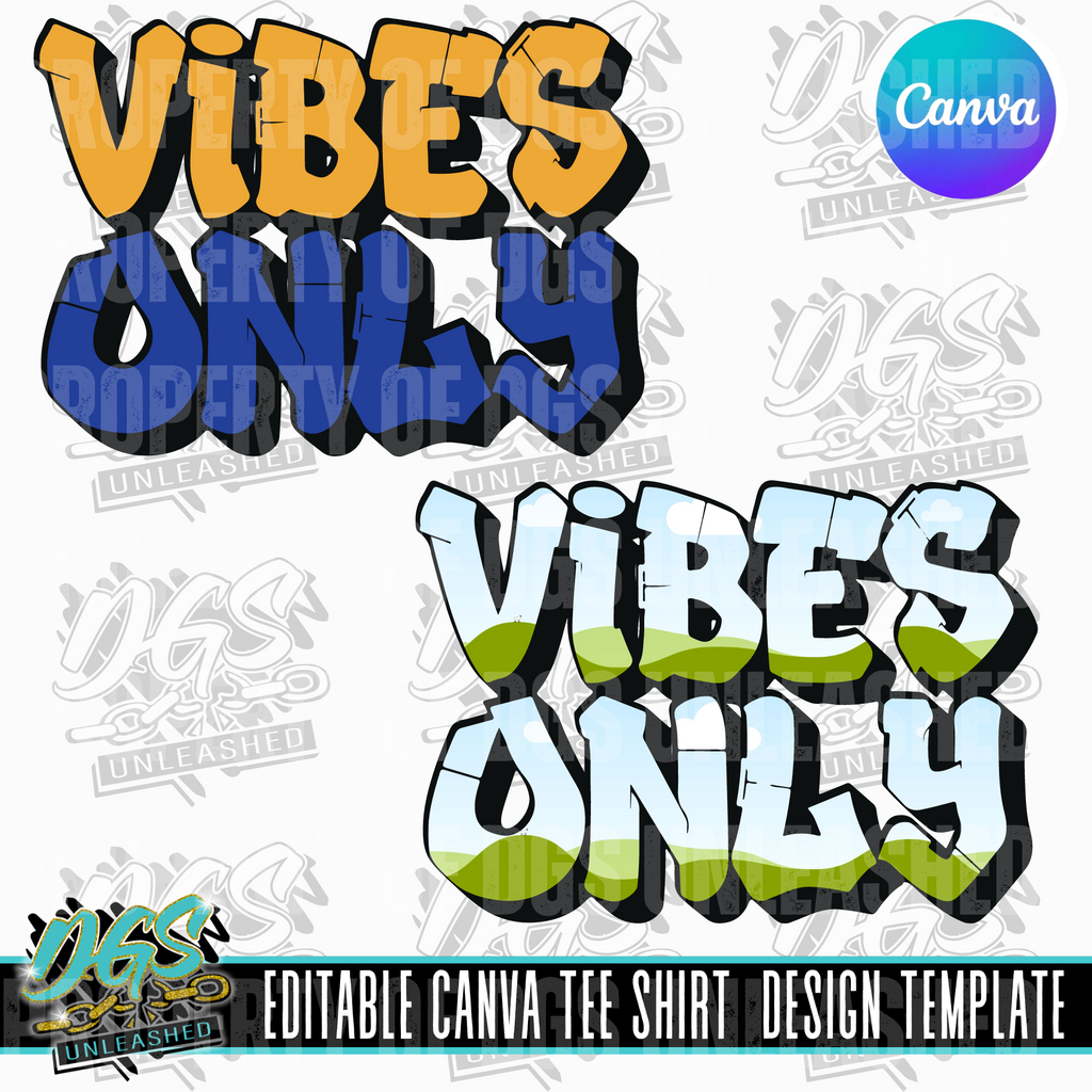 Team Vibes Only Editable Canva Template – Da Goodie Shop Unleashed