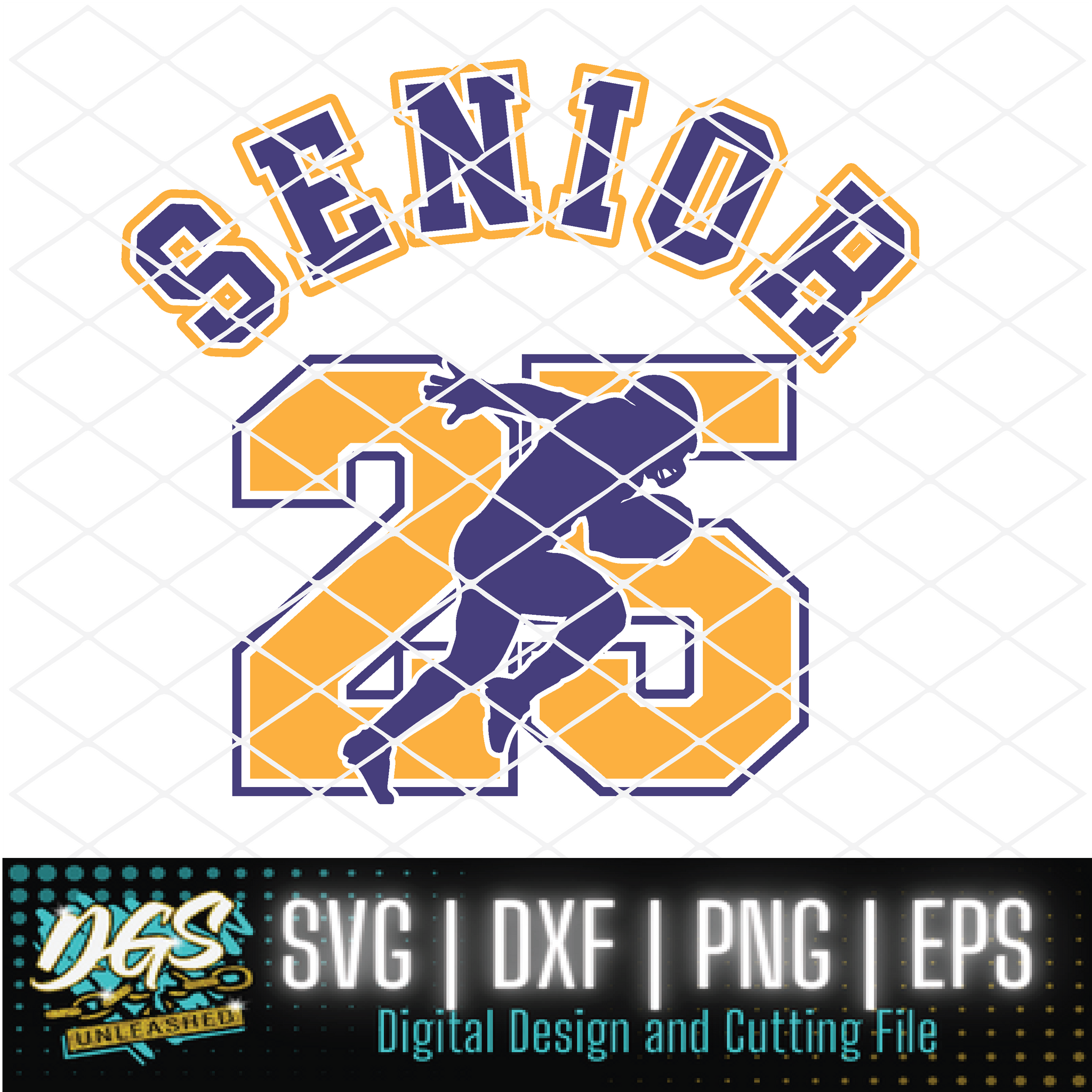 Air Senior 25 Football SVG, DXF, PNG, and EPS Cricut-Silhouette Instan ...