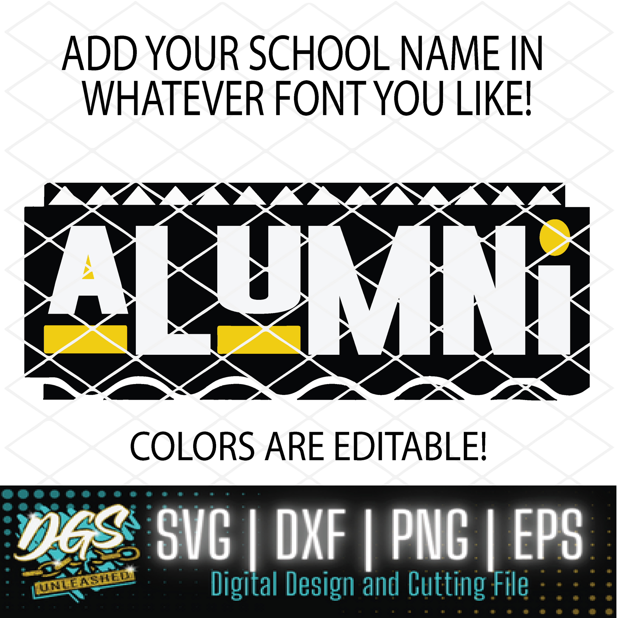 Alumni SVG, DXF, PNG, and EPS Cricut-Silhouette Instant Digital Downlo ...