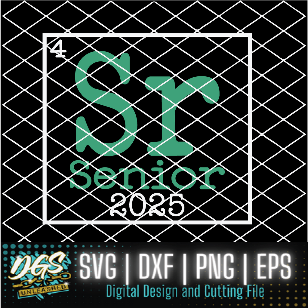 Class Elements Senior 2025 SVG, DXF, PNG, and EPS Cricut-Silhouette In ...