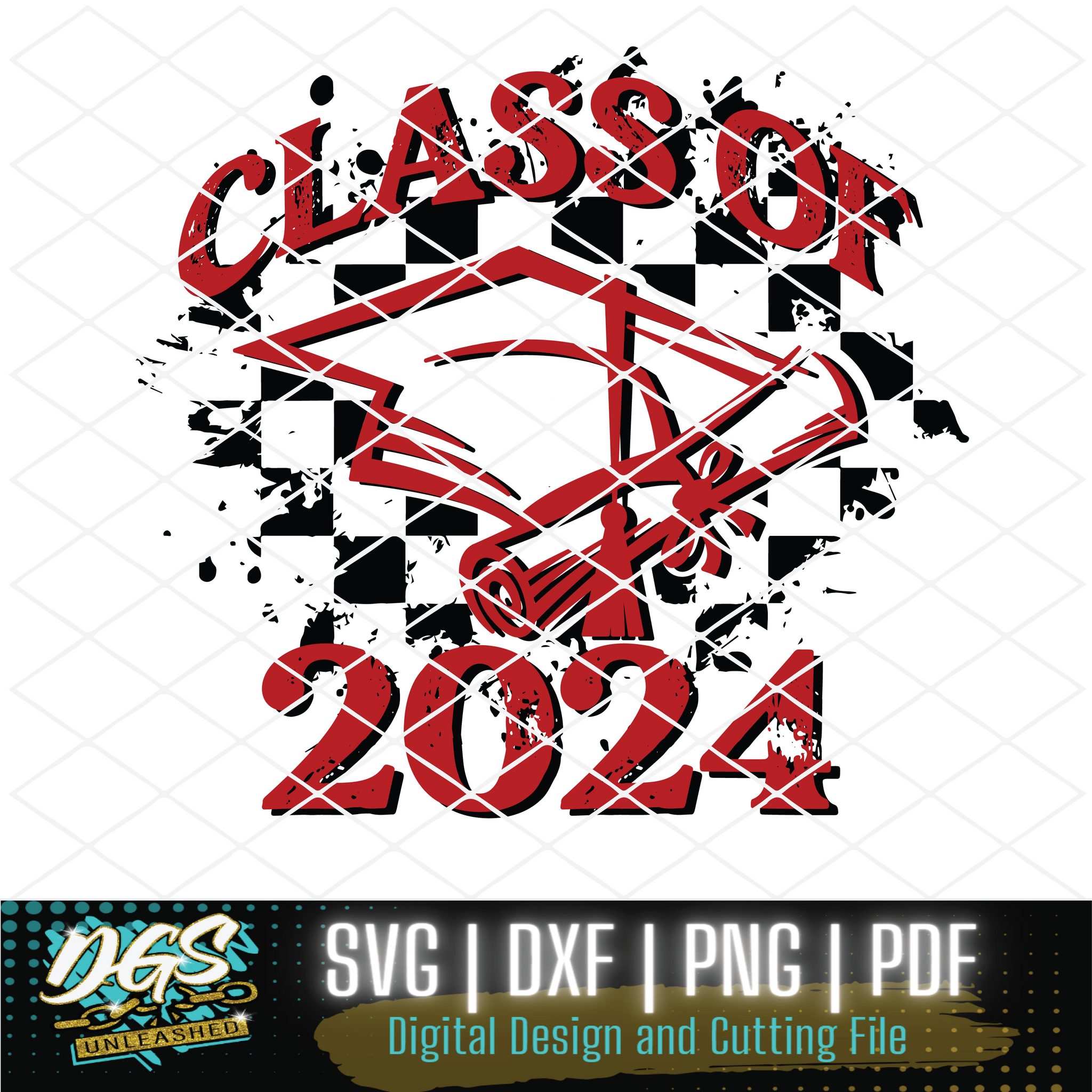Class of 24 Checkered SVG, DXF, PNG, and EPS Digital Files – Da Goodie ...