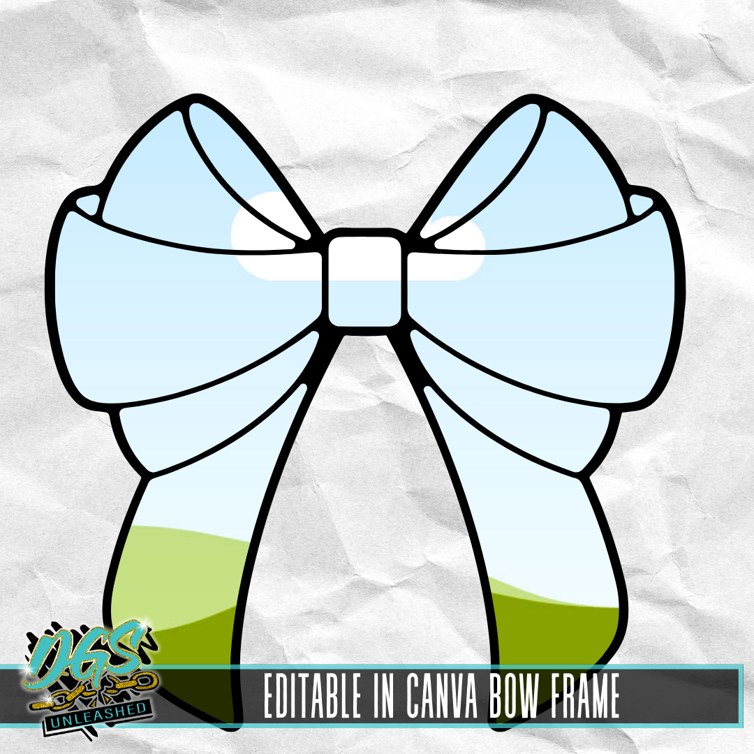 Canva Bow Frame Editable Canva Template – Da Goodie Shop Unleashed