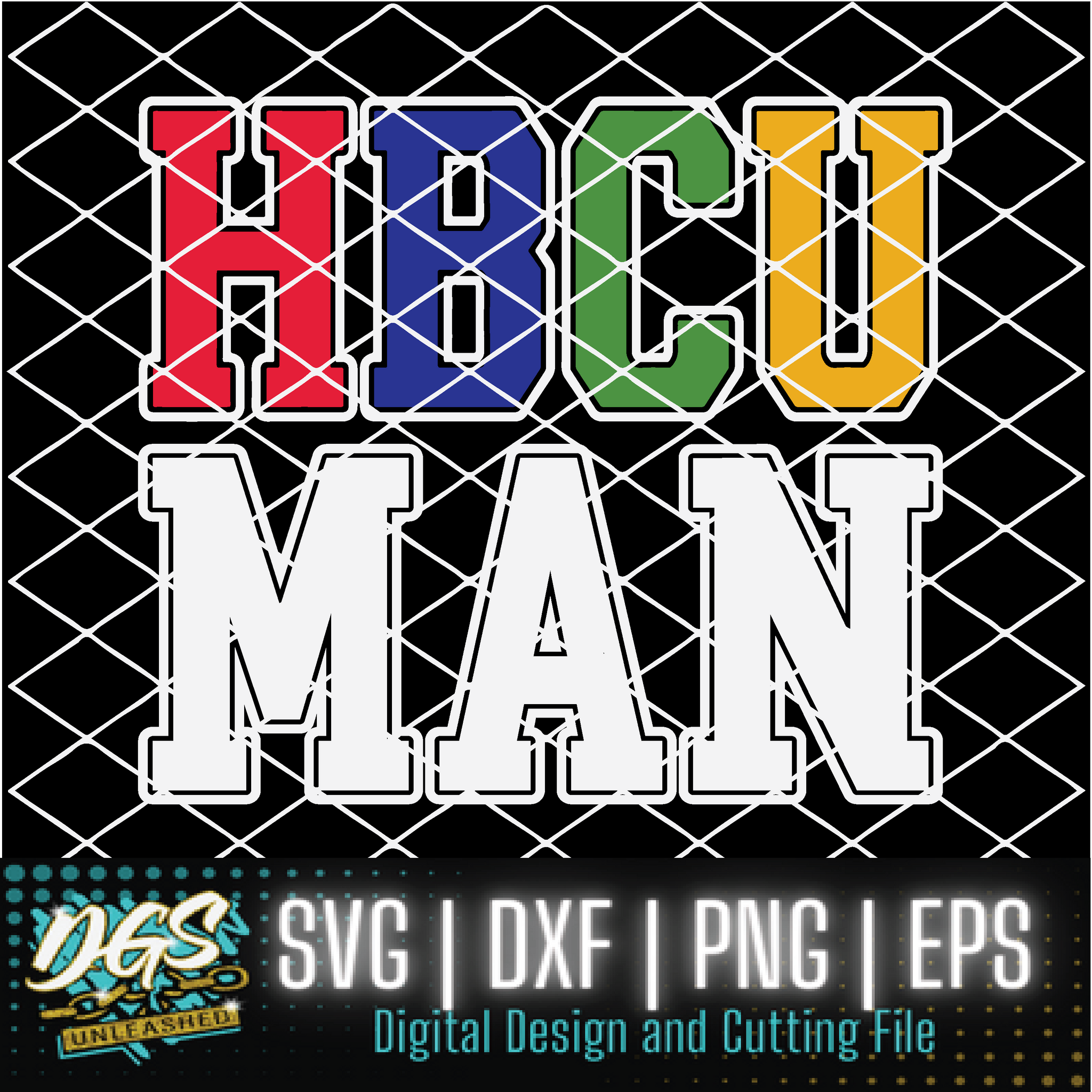 HBCU Man SVG, DXF, PNG, and EPS Cricut-Silhouette Instant Digital Down ...