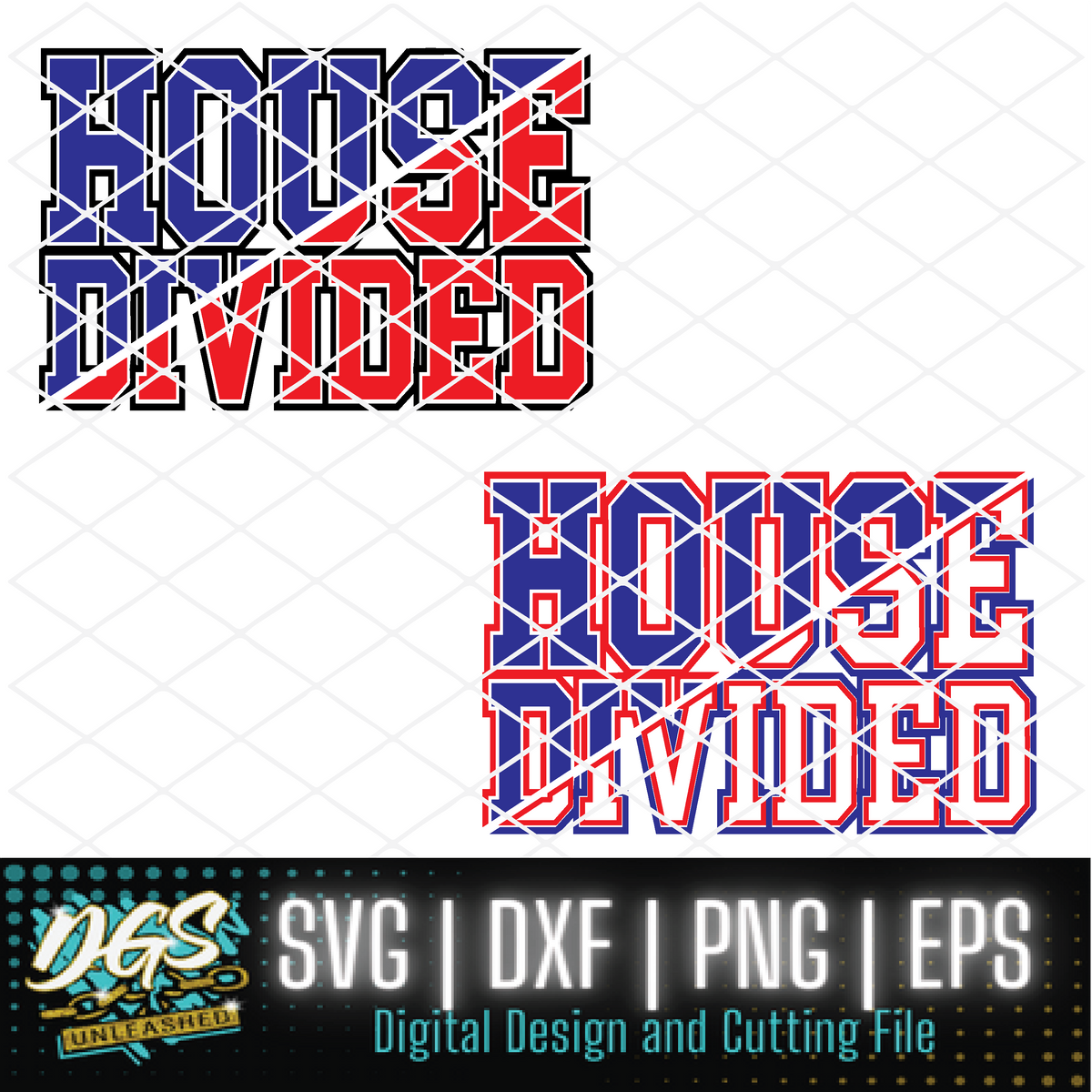 House Divided SVG, DXF, PNG, and EPS Cricut-Silhouette Instant Digital ...
