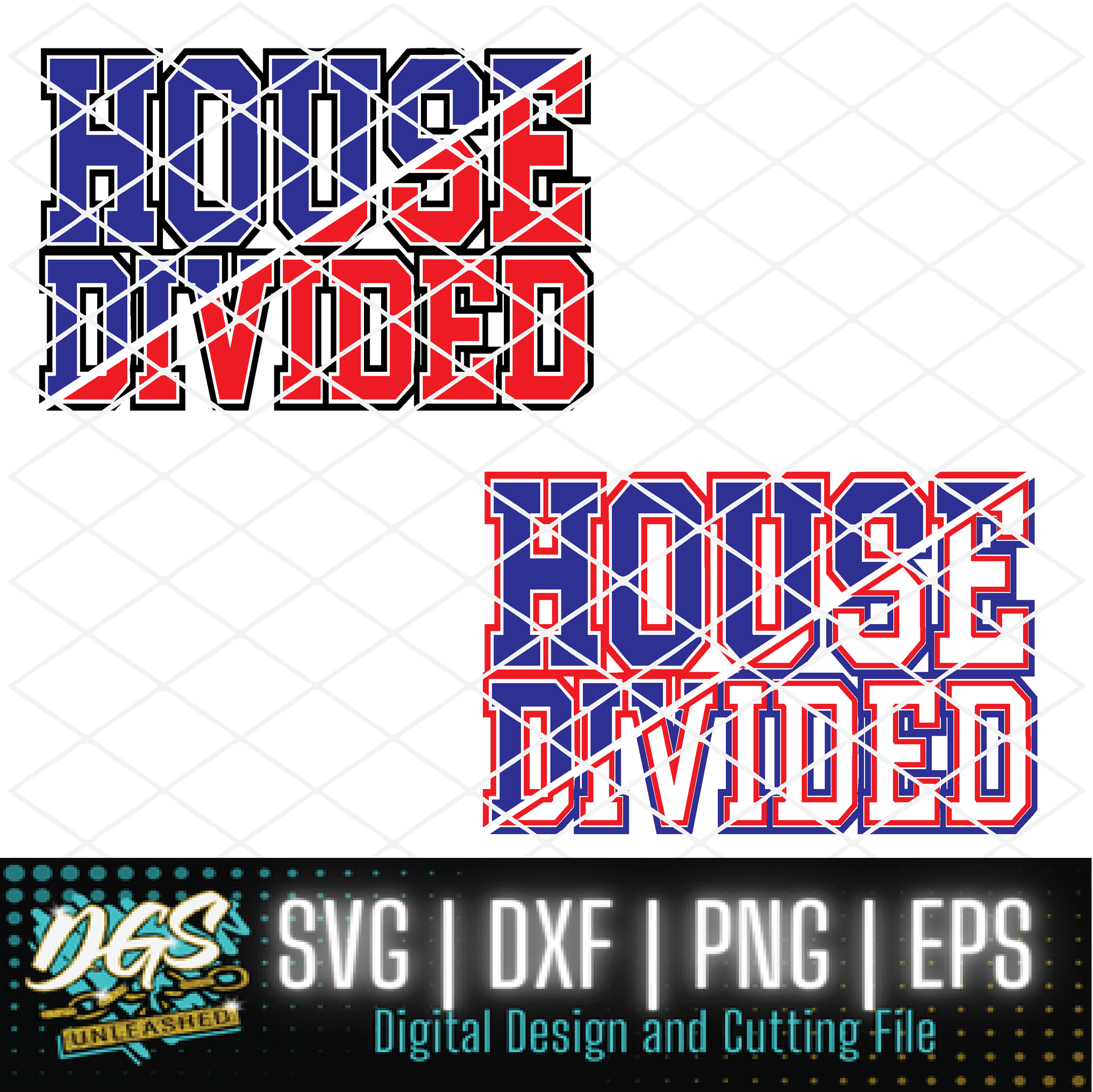 House Divided SVG, DXF, PNG, and EPS Cricut-Silhouette Instant Digital ...
