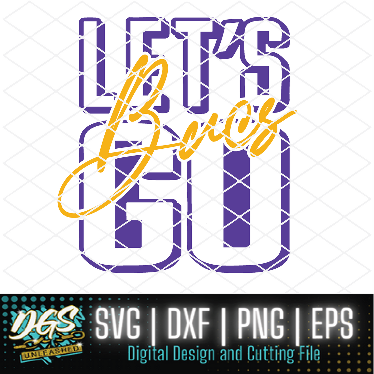 Let's Go Bucs SVG, DXF, PNG, and EPS Cricut-Silhouette Instant Digital ...