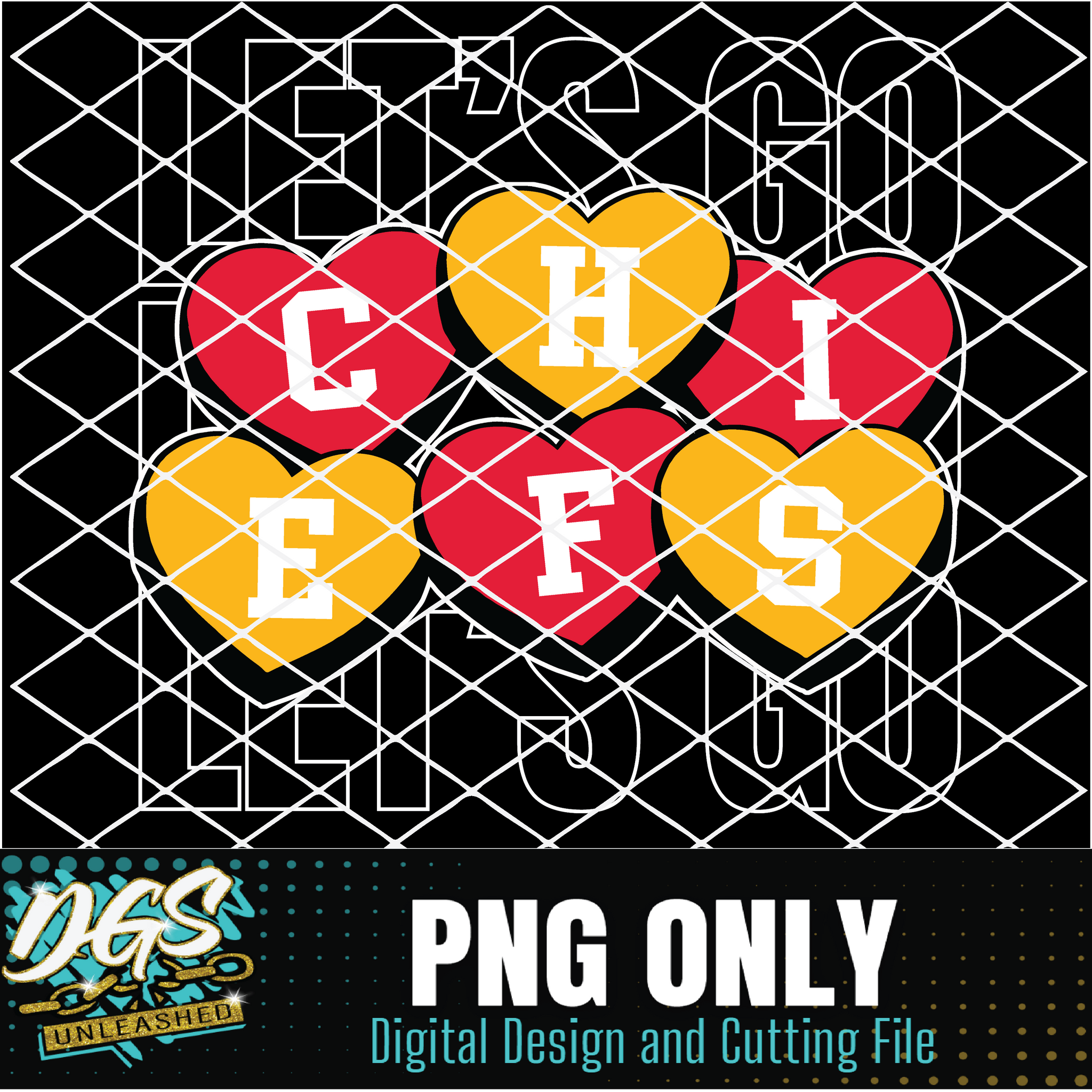 Let's Go Chiefs PNG ONLY Instant Digital Download – Da Goodie Shop ...