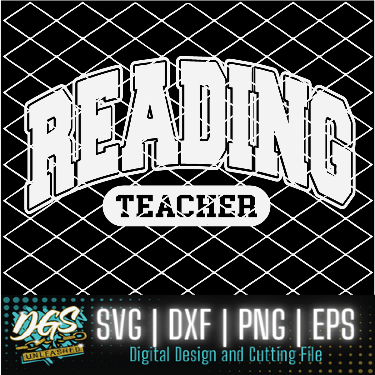 Reading Teacher SVG, DXF, PNG, and EPS Cricut-Silhouette Instant Digit ...