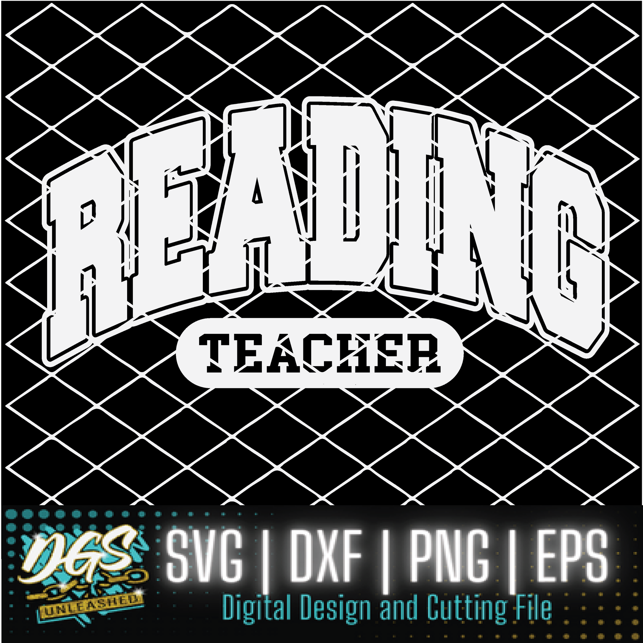 Reading Teacher SVG, DXF, PNG, and EPS Cricut-Silhouette Instant Digit ...
