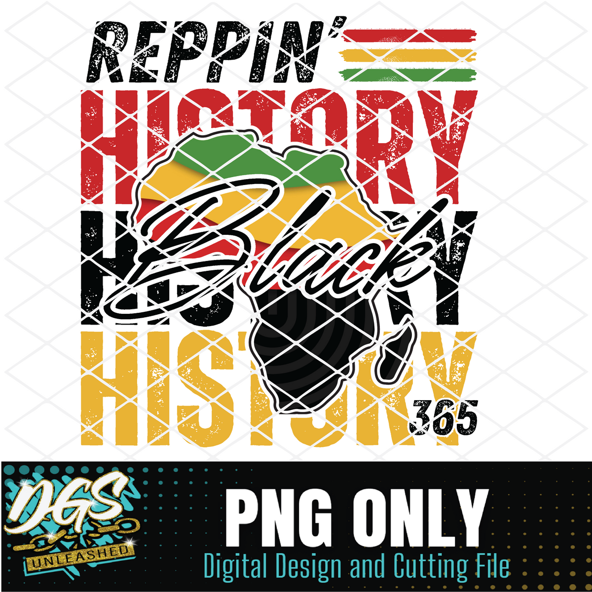 Reppin' Black History 365 PNG ONLY Instant Digital Download – Da Goodie ...