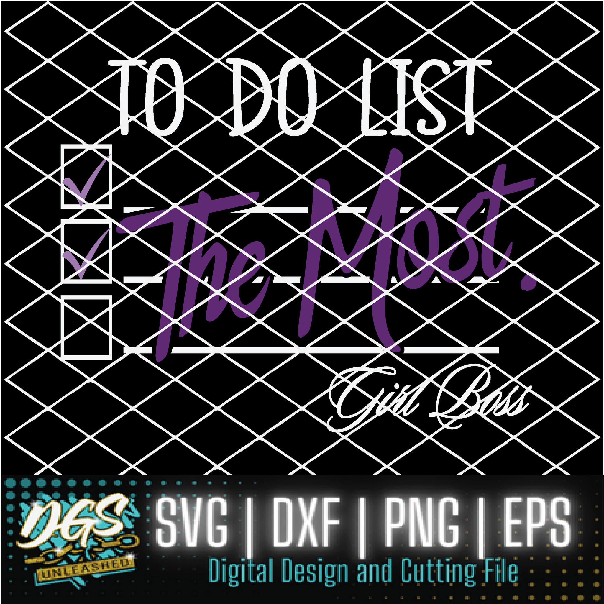 To Do List SVG, DXF, PNG, and EPS Cricut-Silhouette Instant Digital Do ...