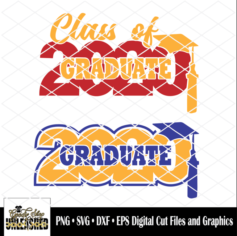 Class of 2020 Graduate SVG, DXF, PNG, and EPS Digital Files – Da Goodie ...