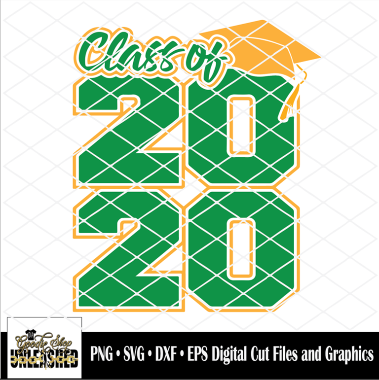 Stacked Class of 2020 SVG, DXF, PNG, and EPS Digital Files – Da Goodie ...