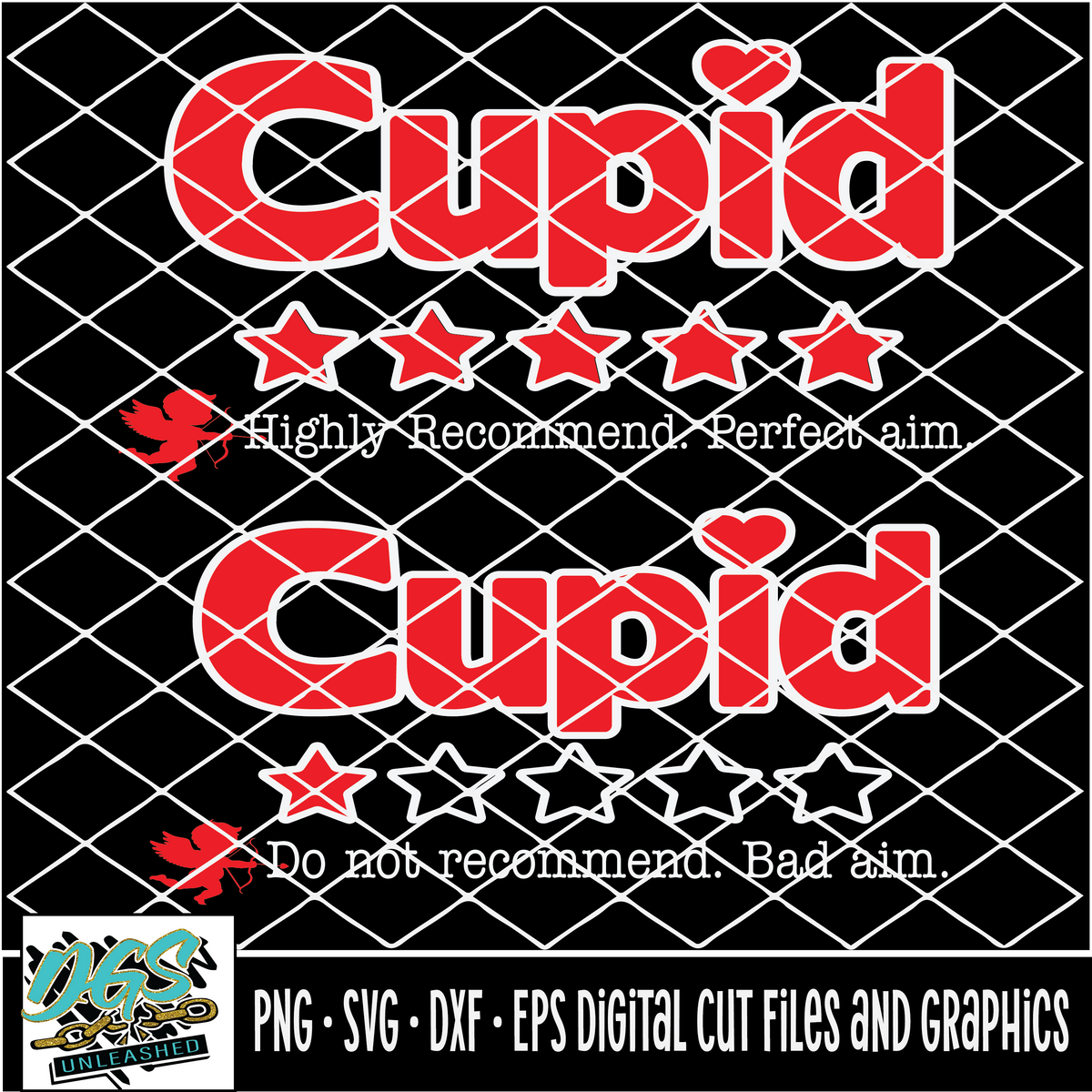 Cupid Review SVG, DXF, PNG, and EPS Digital Files – Da Goodie Shop ...