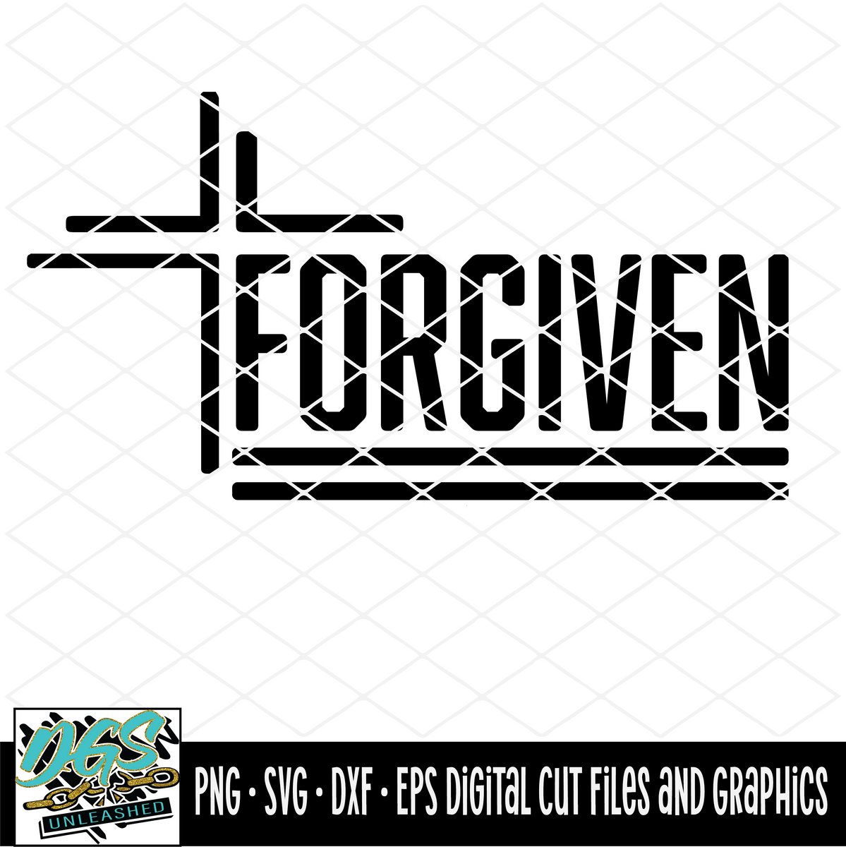 Forgiven SVG, DXF, PNG, and EPS Cricut-Silhouette Instant Digital Down ...