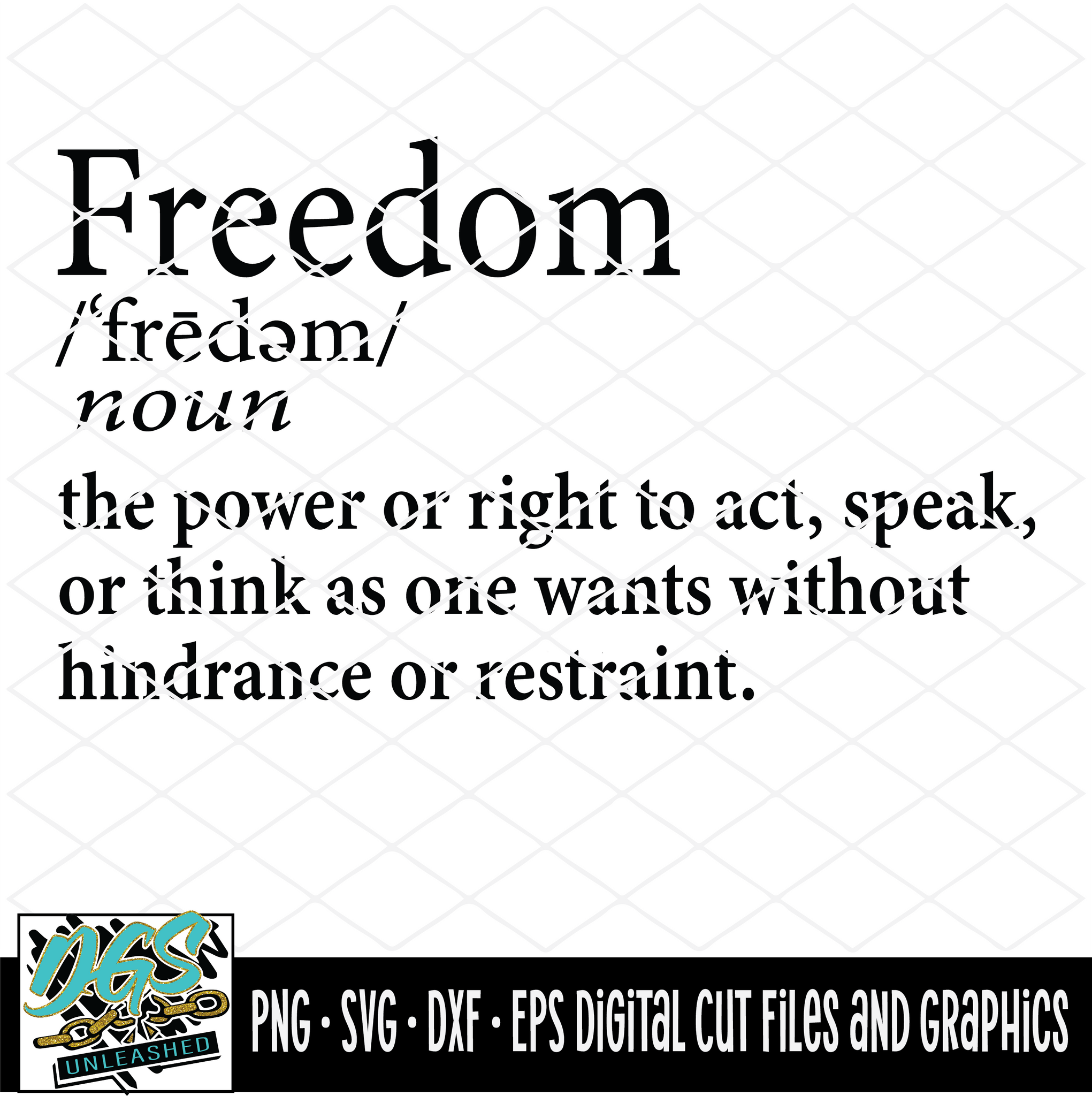 Freedom SVG, DXF, PNG, and EPS Cricut-Silhouette Instant Digital Downl ...