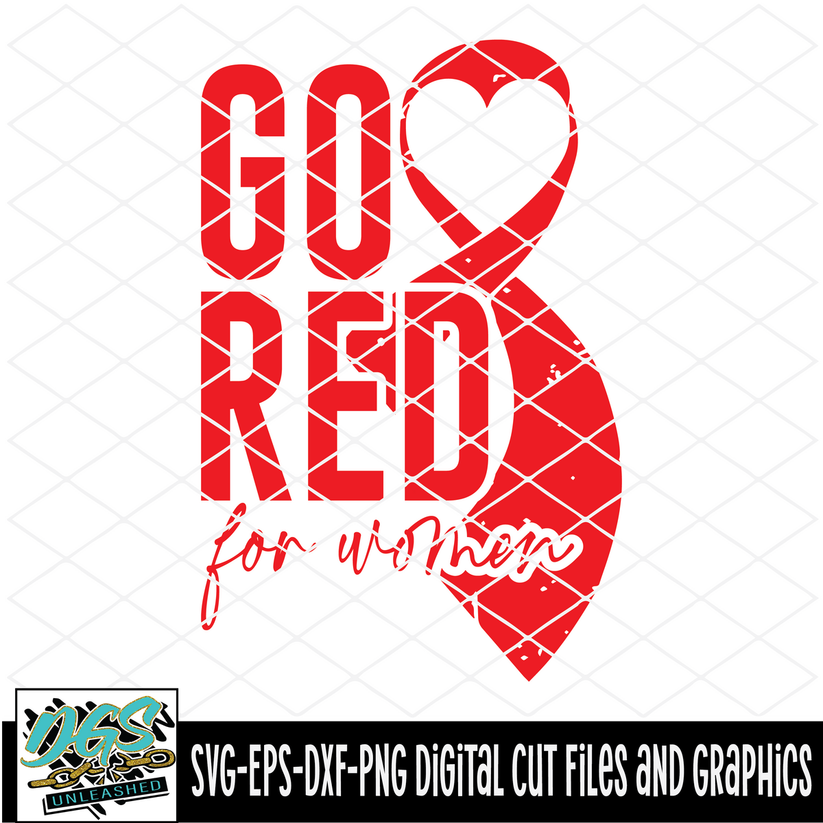 Go Red for Women SVG, PNG, DXF, EPS-Instant Digital Download – Da ...
