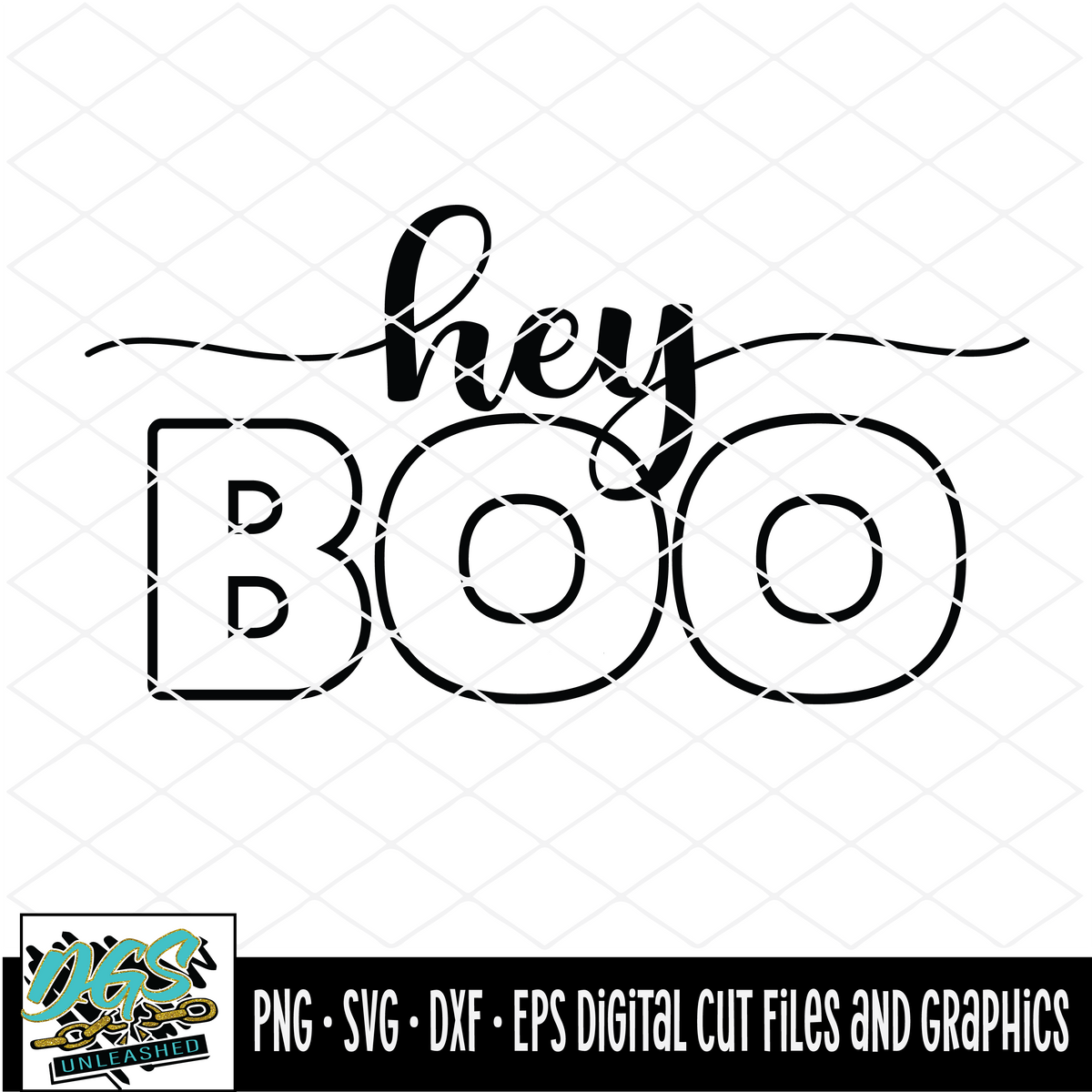 Hey Boo SVG, PNG, DXF, EPS-Instant Digital Download – Da Goodie Shop ...