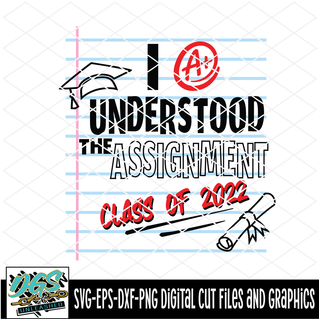 I Understood the Assignment 2022 SVG, DXF, PNG, and EPS Cricut-Silhoue ...