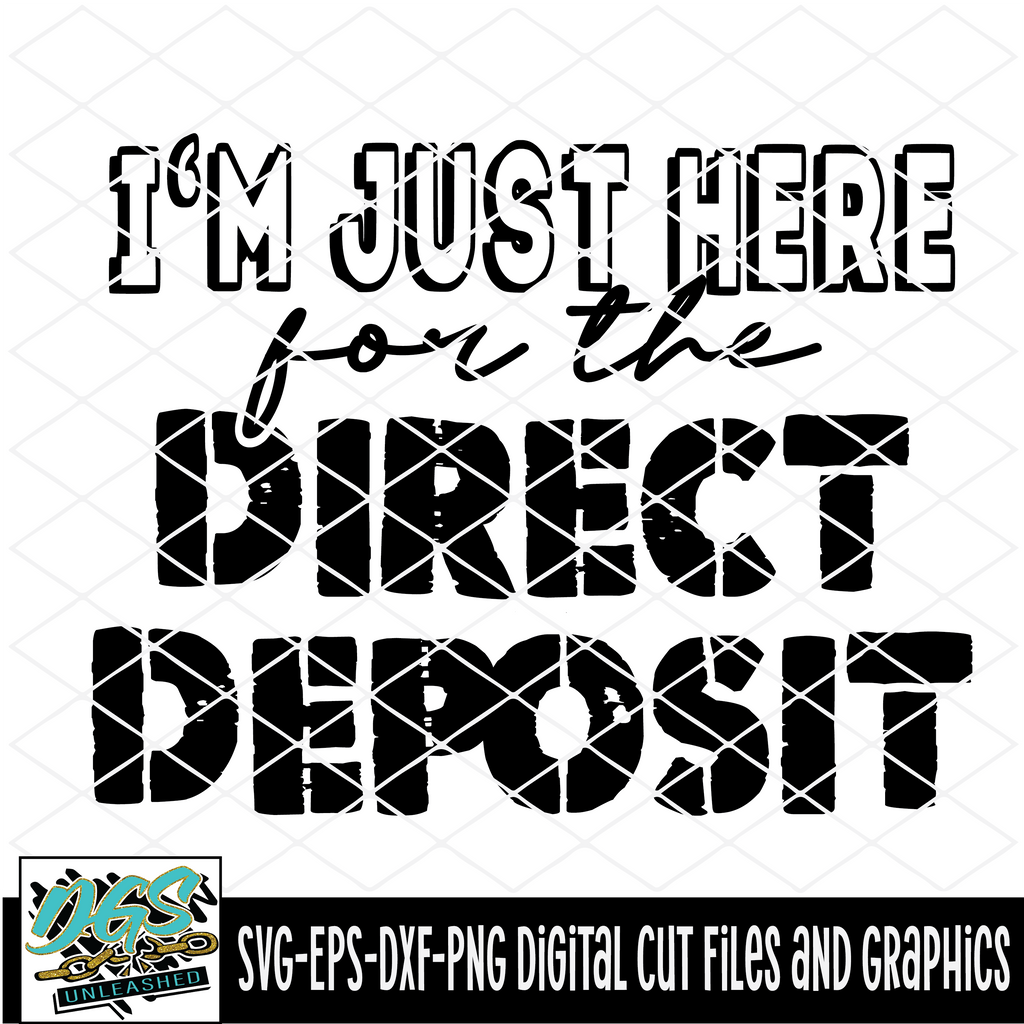 Direct Deposit SVG, DXF, PNG, and EPS Cricut-Silhouette Instant Digita ...