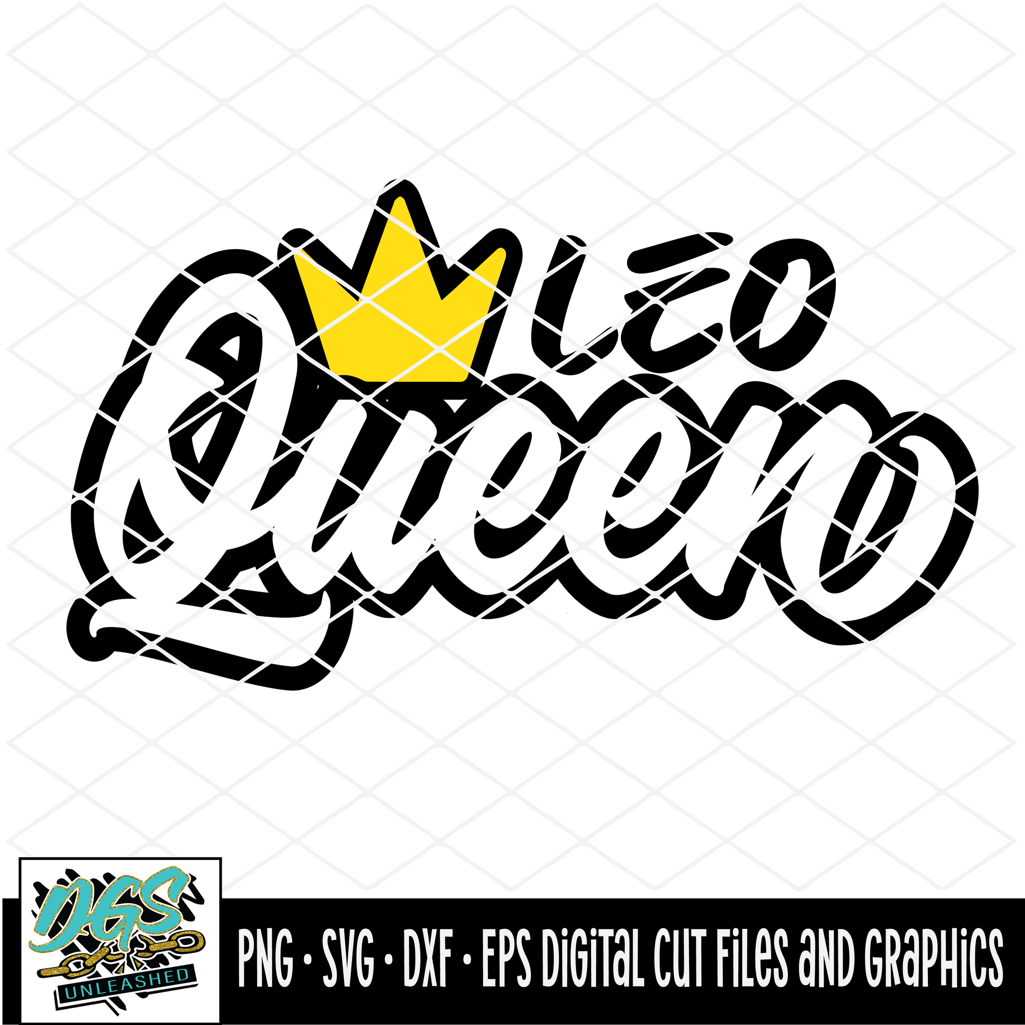 Leo Queen SVG, DXF, PNG, and EPS Cricut-Silhouette Instant Digital Dow ...