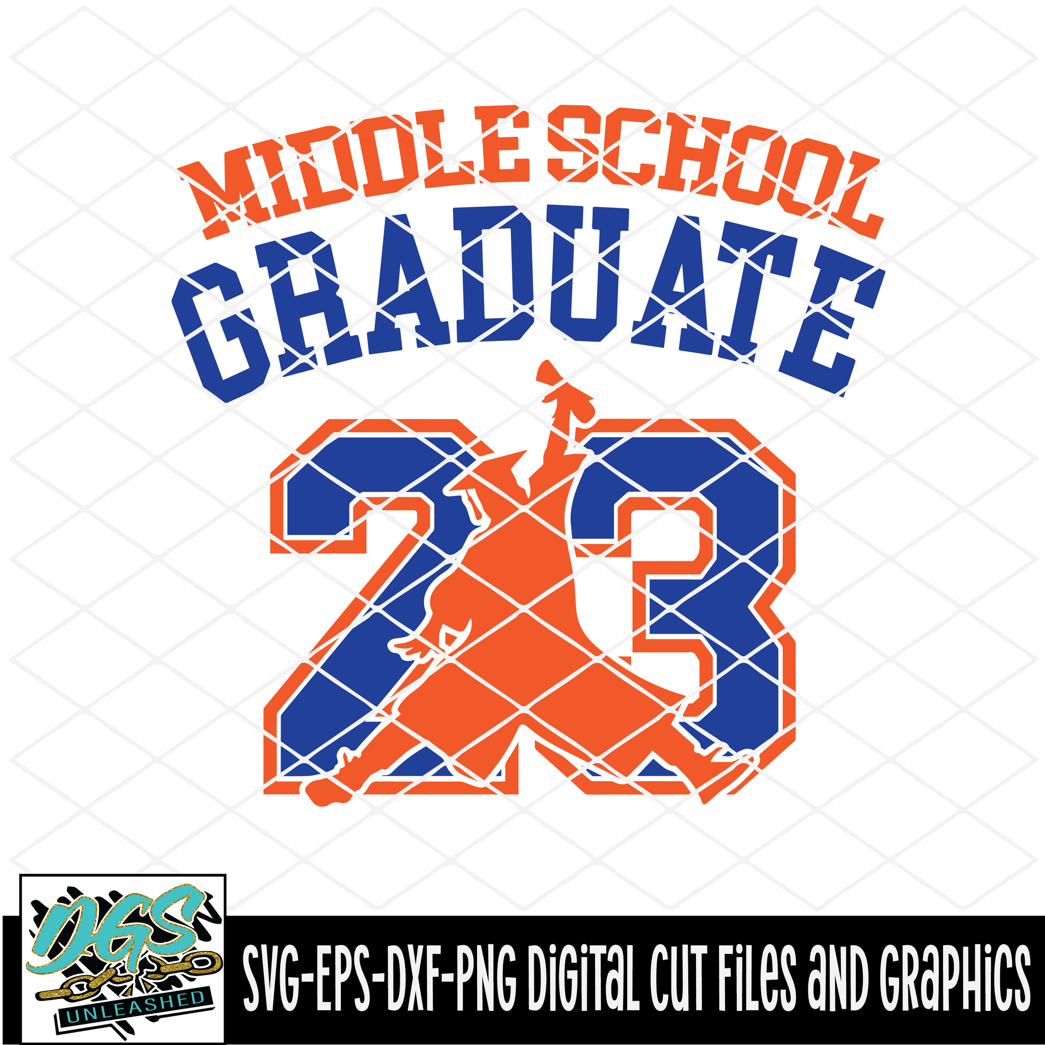 Middle School Graduate 23 SVG, DXF, PNG, and EPS Digital Files – Da ...