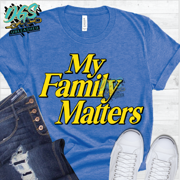 My Family Matters SVG, DXF, PNG, and EPS Cricut-Silhouette Instant Dig ...