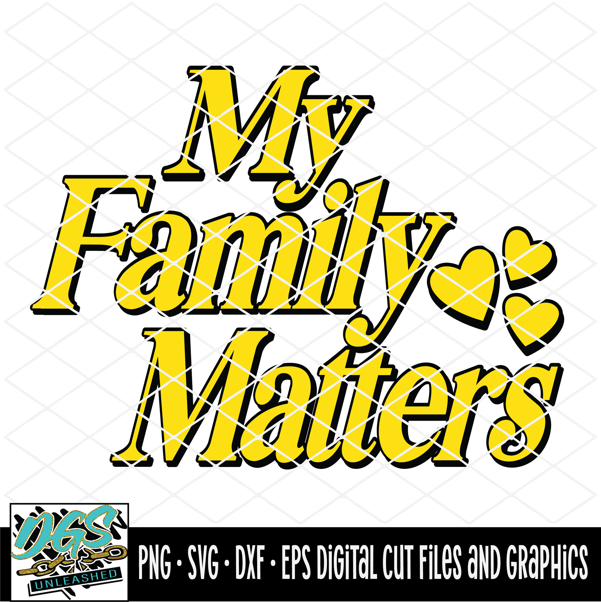 My Family Matters SVG, DXF, PNG, and EPS Cricut-Silhouette Instant Dig ...