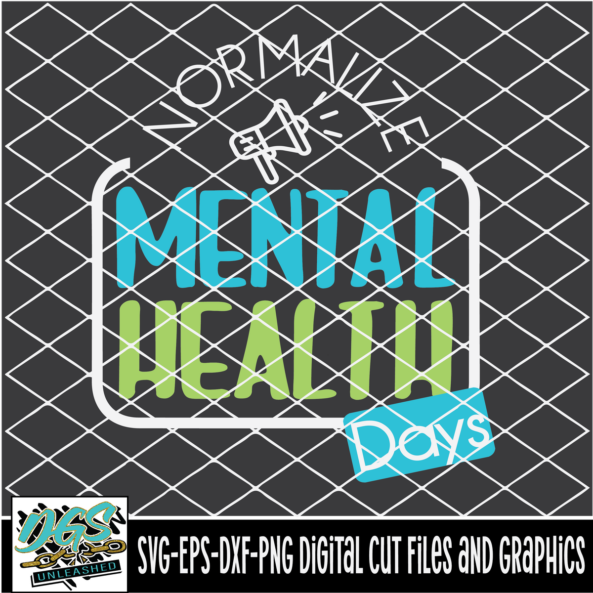 Normalize Mental Health Days SVG, DXF, PNG, and EPS Digital Files – Da ...
