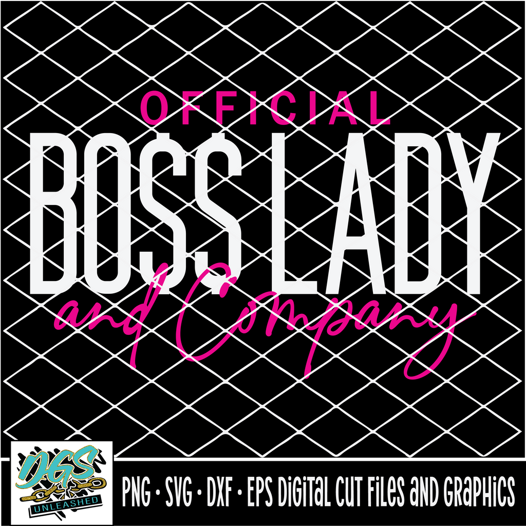 Official Boss Lady and Company SVG, DXF, PNG, and EPS Cricut-Silhouett ...