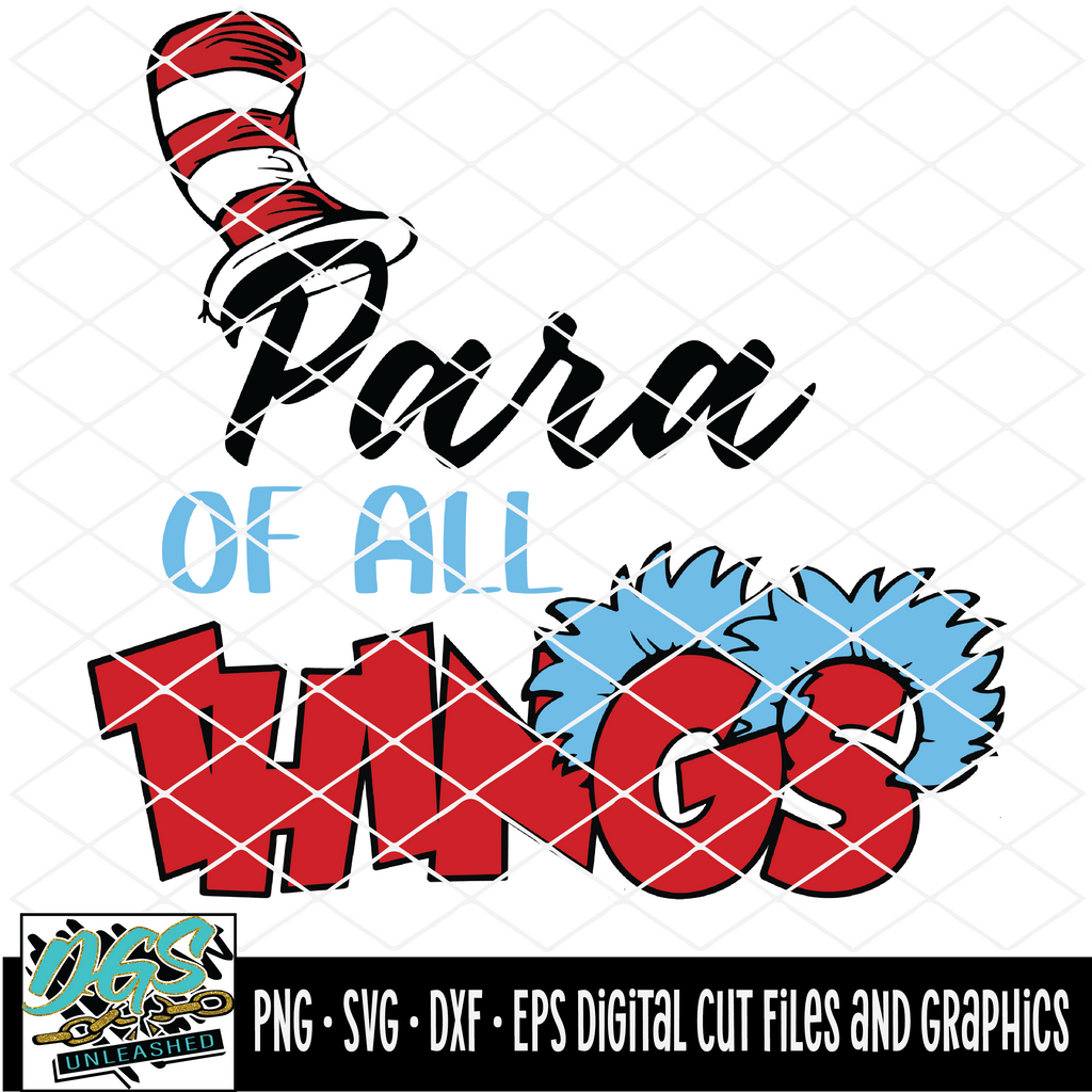 Para of All Things SVG, DXF, PNG, and EPS Cricut-Silhouette Instant Di ...