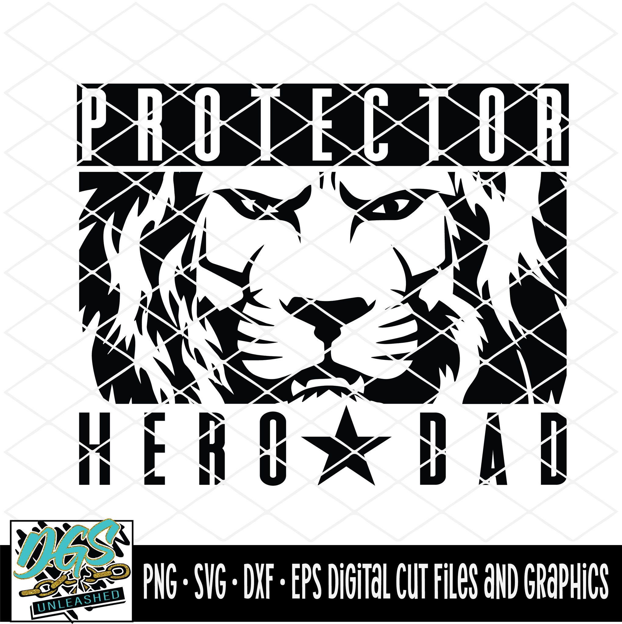 Protector Hero Dad SVG, DXF, PNG, and EPS Cricut-Silhouette Instant Di ...