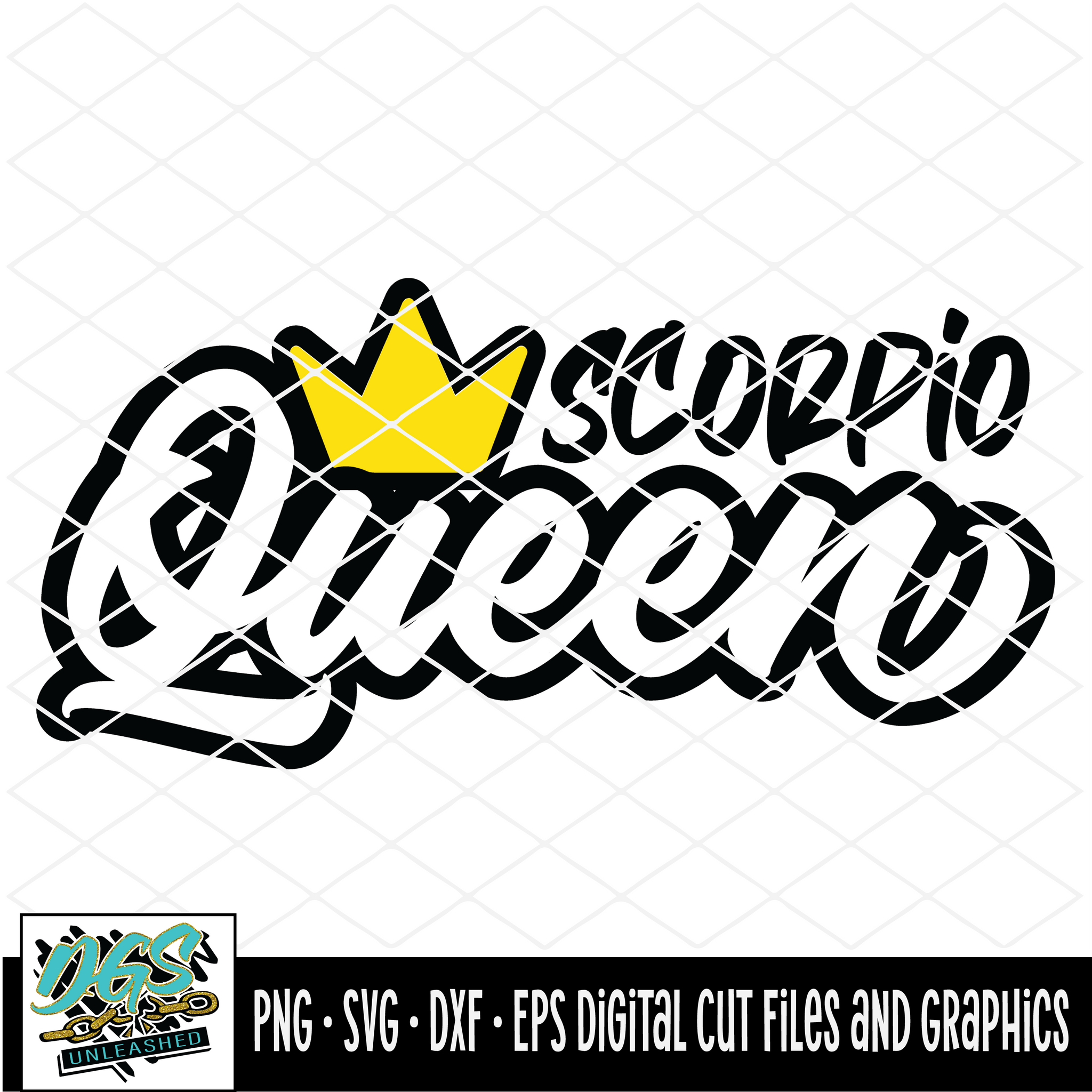 Scorpio Queen SVG, DXF, PNG, and EPS Cricut-Silhouette Instant Digital ...