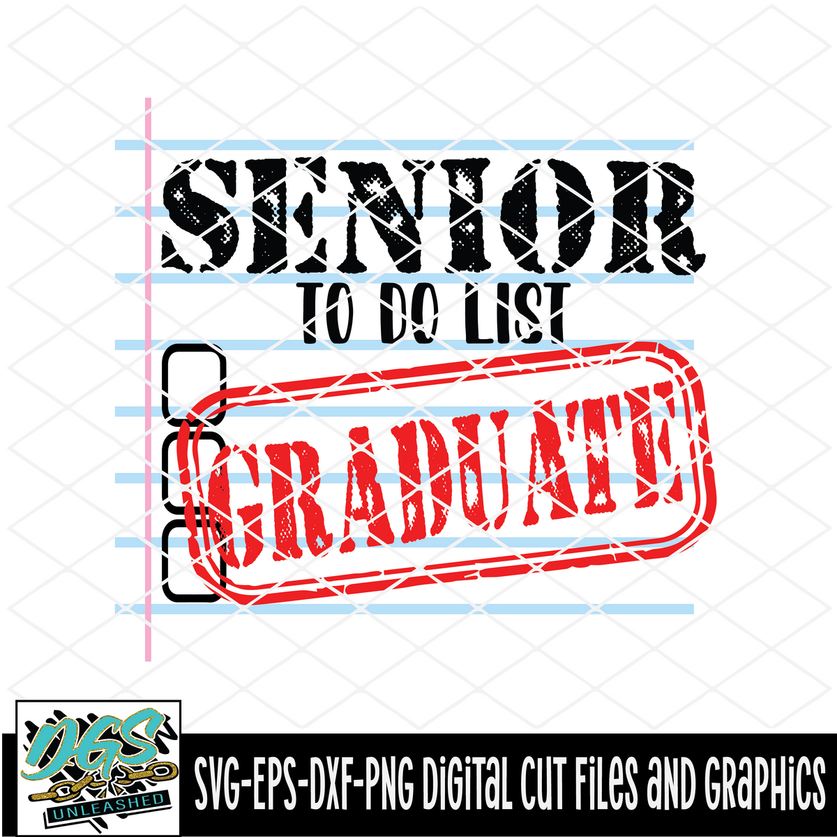 Senior To Do List-Paper SVG, DXF, PNG, and EPS Cricut-Silhouette Insta ...
