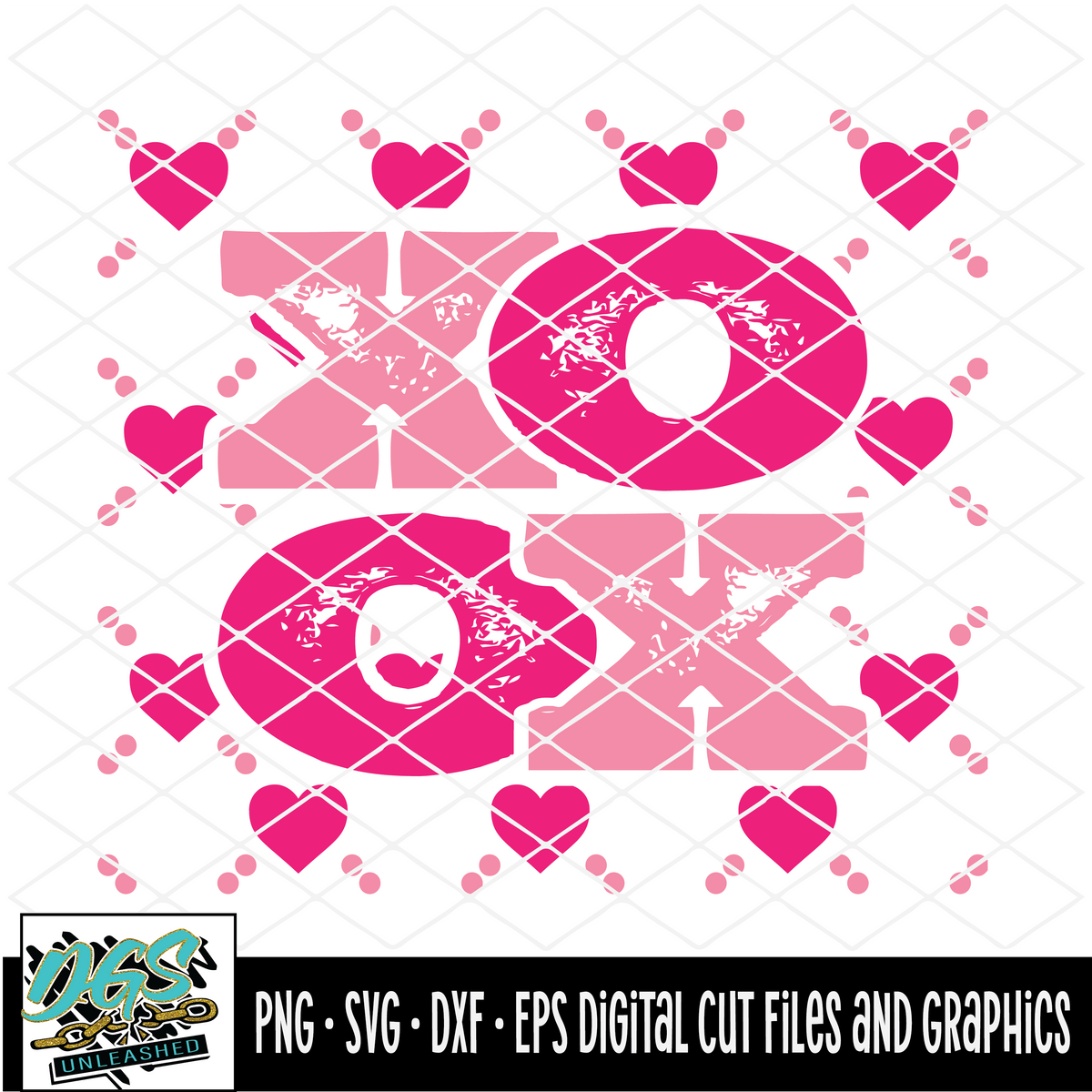 XOXO SVG, DXF, PNG, and EPS Digital Files – Da Goodie Shop Unleashed