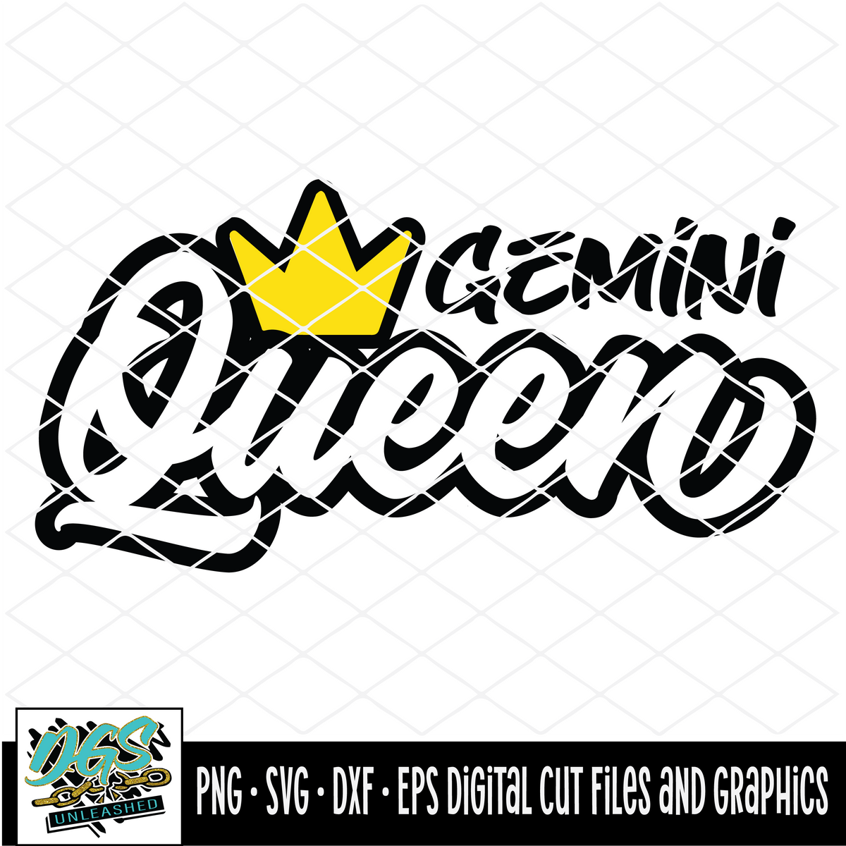 Gemini Queen SVG, DXF, PNG, and EPS Cricut-Silhouette Instant Digital ...